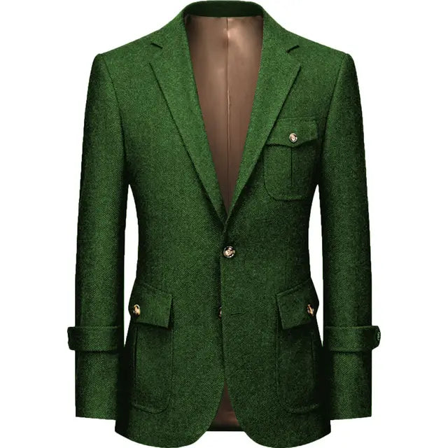Blazer tweed vert | Chic en Tweed | ChicEnTweed